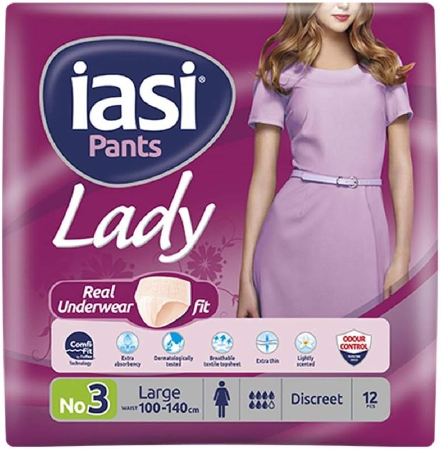 Incontinence Pants for Women Peach, L, Pack of 12 – ViraCare