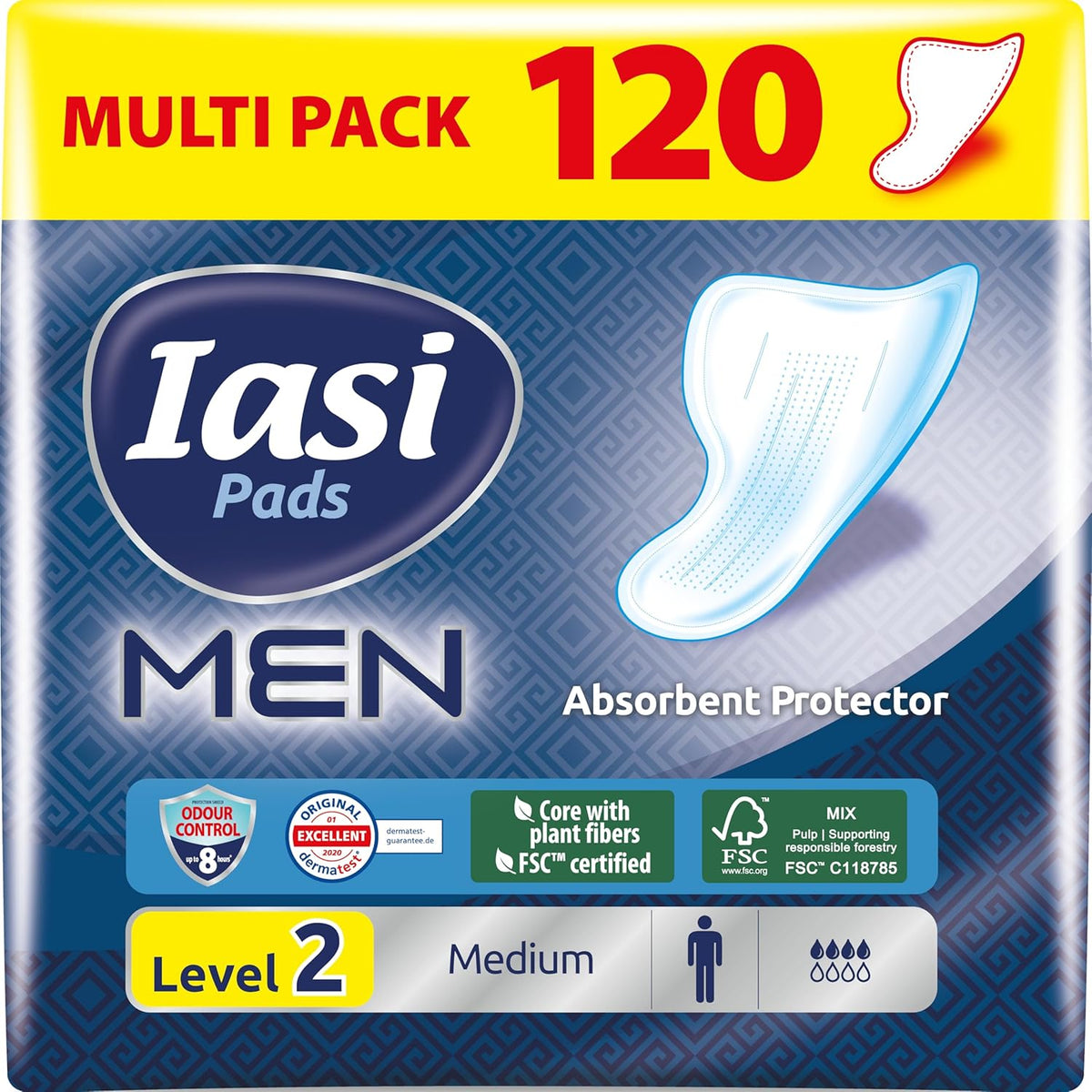 Incontinence Pads Men, Level 2, (Qty:120) – ViraCare