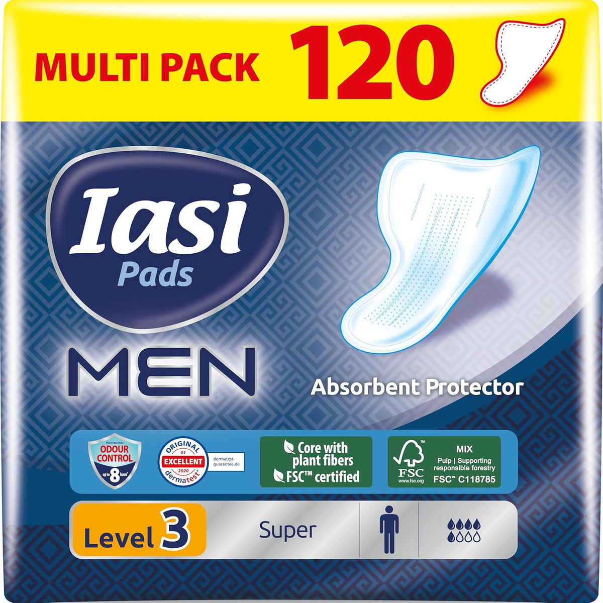 Incontinence Pads Men, Level 3, (Qty:120) – ViraCare