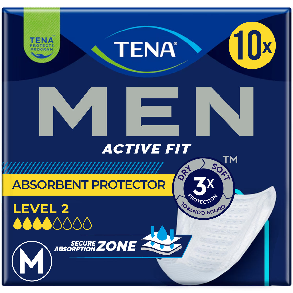 Incontinence Pads Men, Level 2, Medium, Pack of 10 – ViraCare