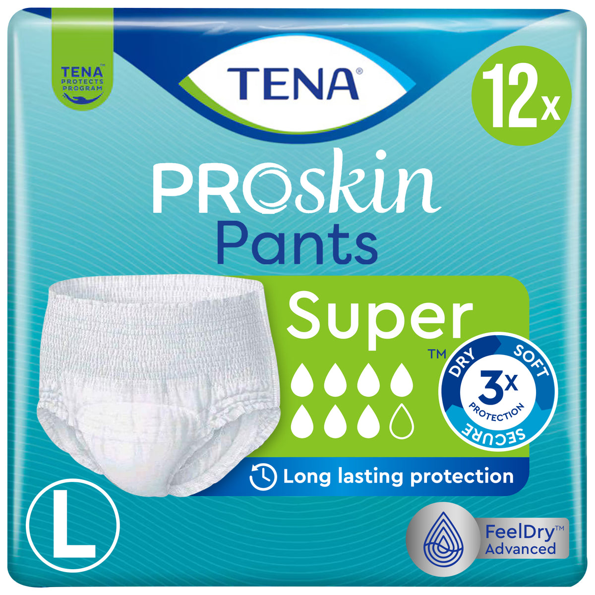 Incontinence Pants Pull-Ups, Large, Super, Pack of 12 – ViraCare