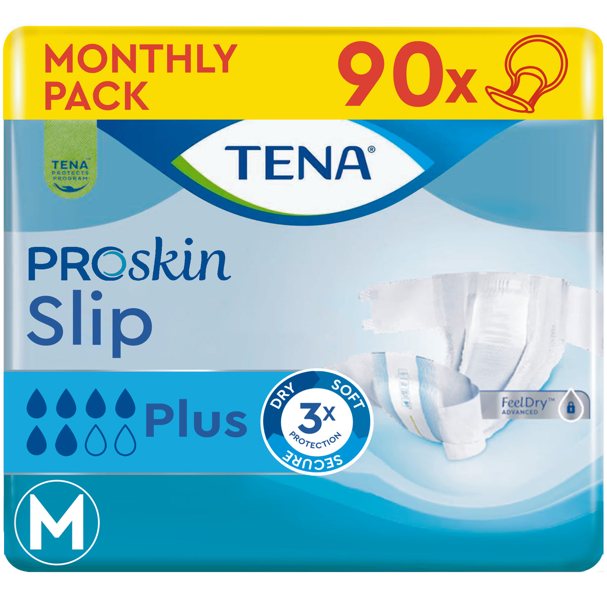 Incontinence Slip Diapers, Medium, Plus (Qty:90) – ViraCare