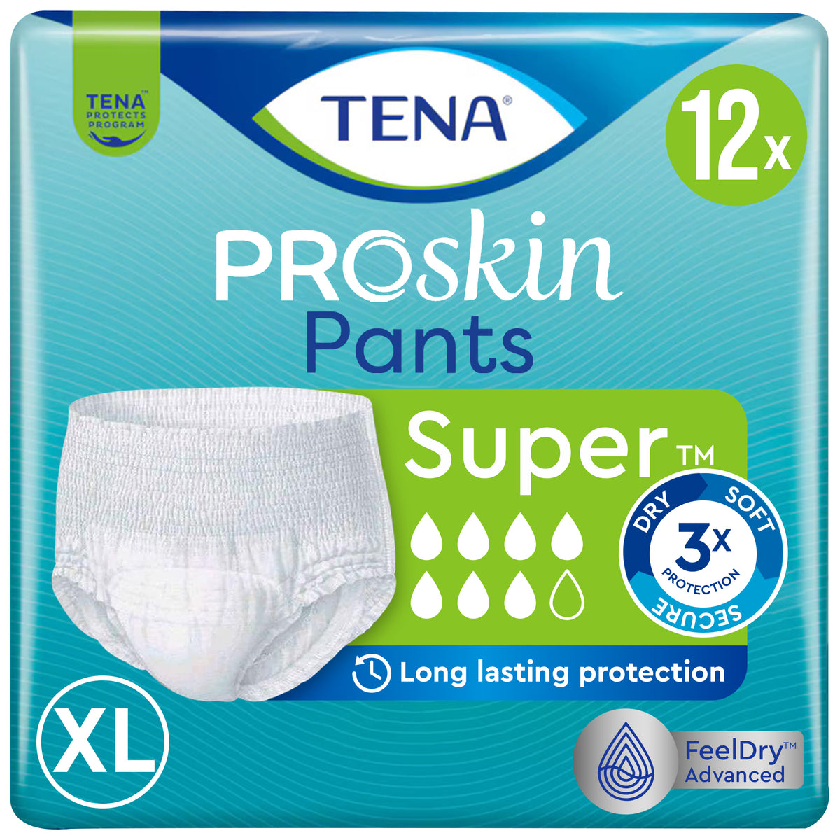 Incontinence Pants Pull-Ups, Extra Large, Super, Pack of 12 – ViraCare