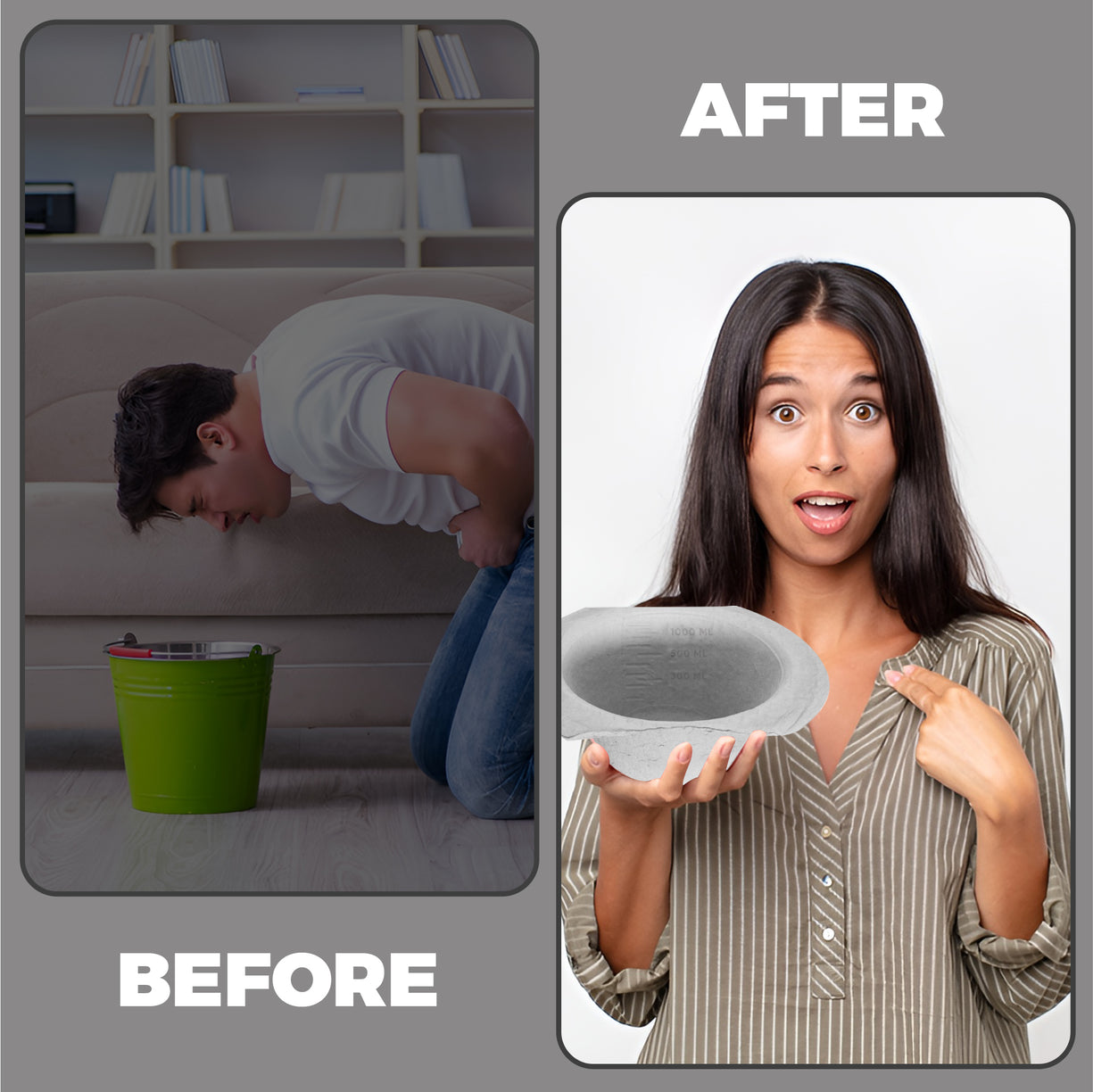 Disposable Pulp Bowls, Vomit Bowls 1000ML – ViraCare